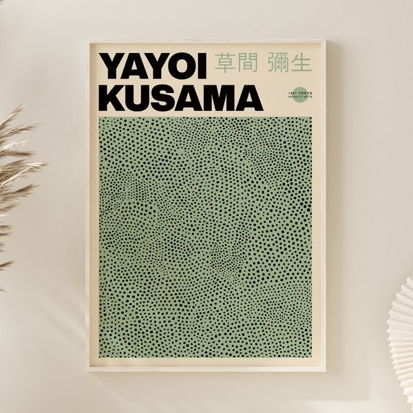 Yayoi Kusama Exhibition Poster Printable Yayoi Kusama Print Yayoi ...
