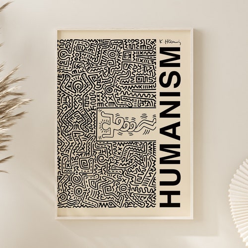 Keith Haring Humanism Exhibition Poster Keith Haring Print - Etsy