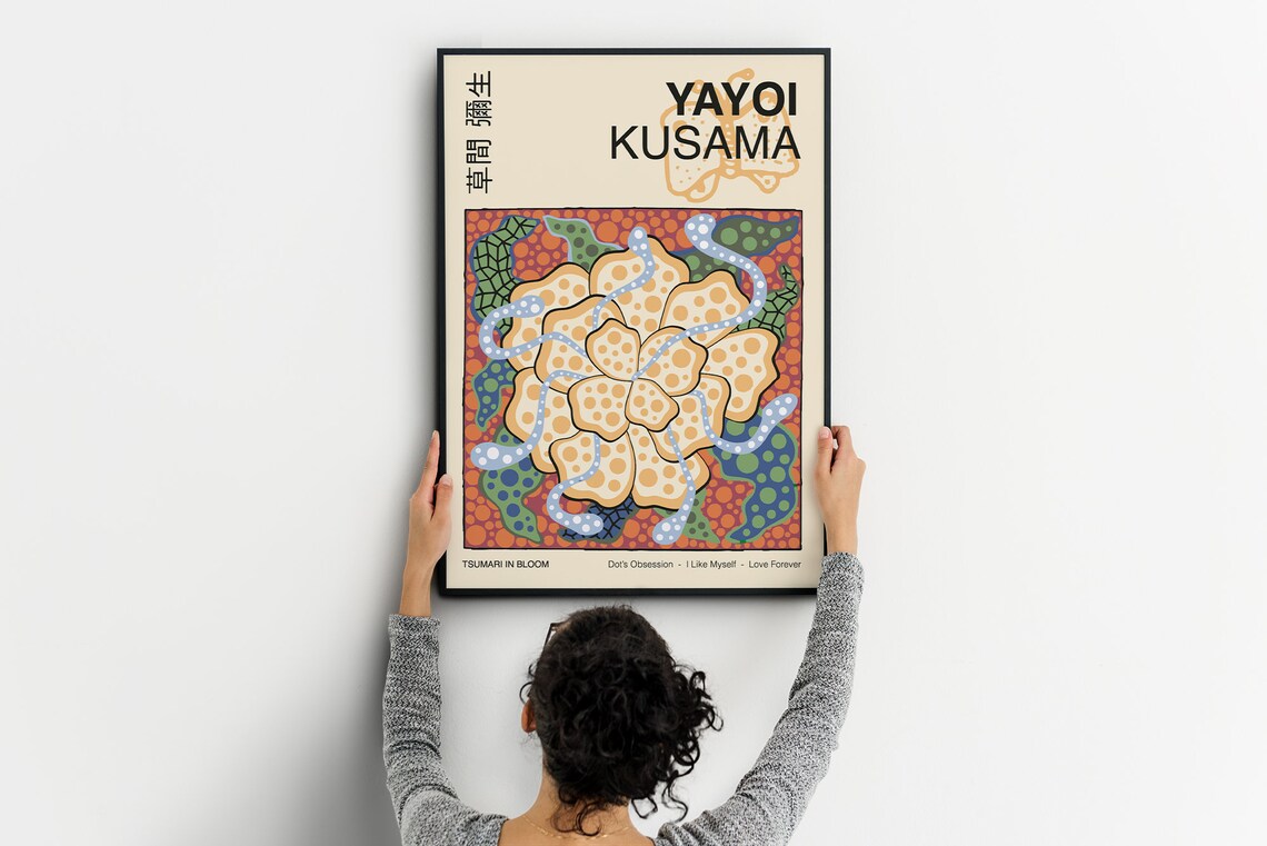 Yayoi Kusama Exhibition Poster Printable Yayoi Kusama Print - Etsy