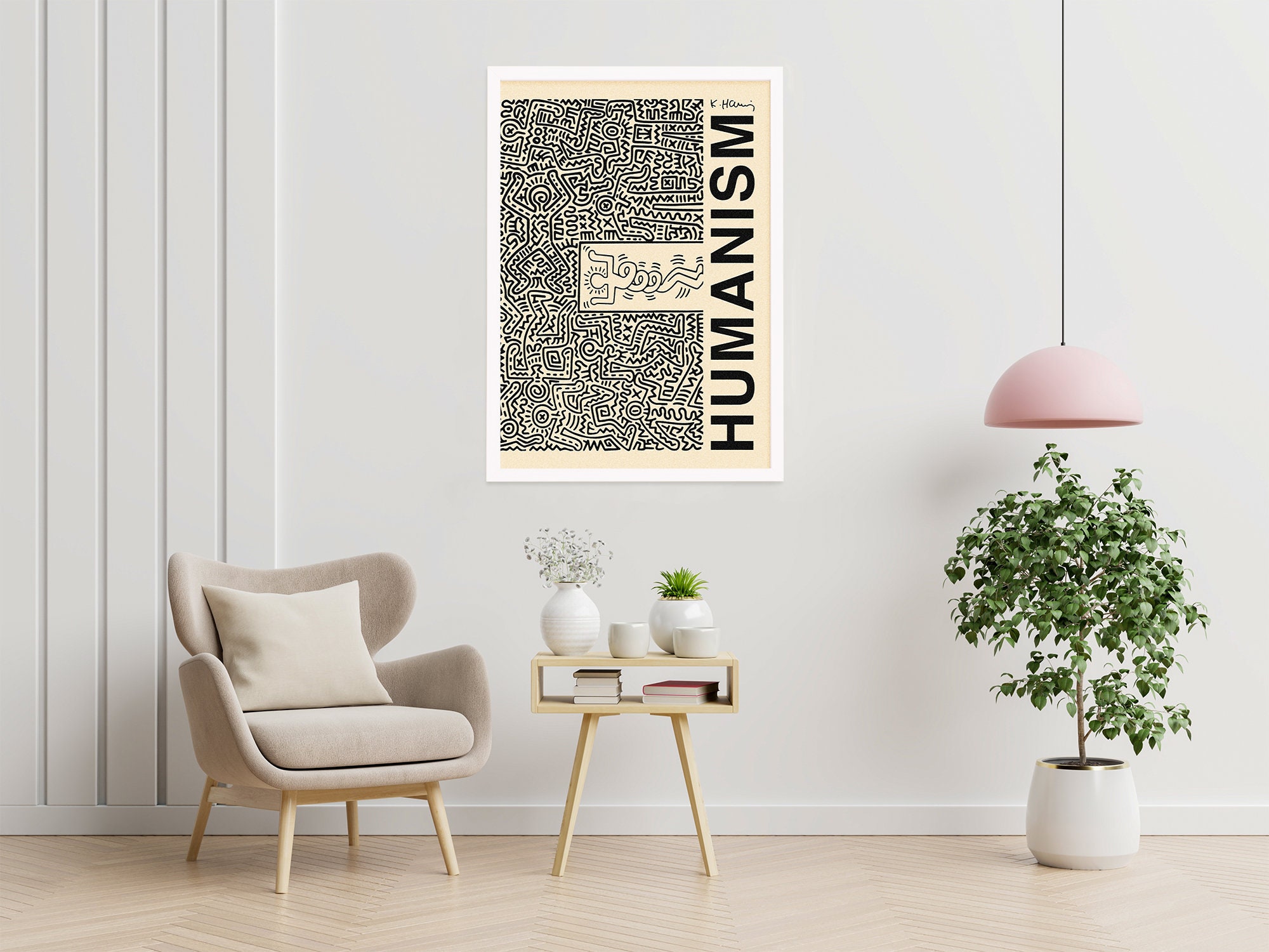 Keith Haring Humanism Exhibition Poster - Keith Haring Print ...