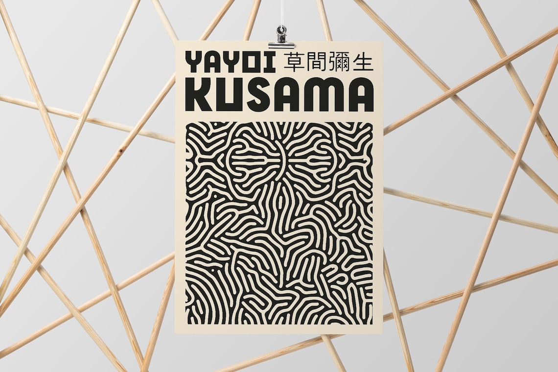 Yayoi Kusama Exhibition Poster Printable - Yayoi Kusama Print - Yayoi ...