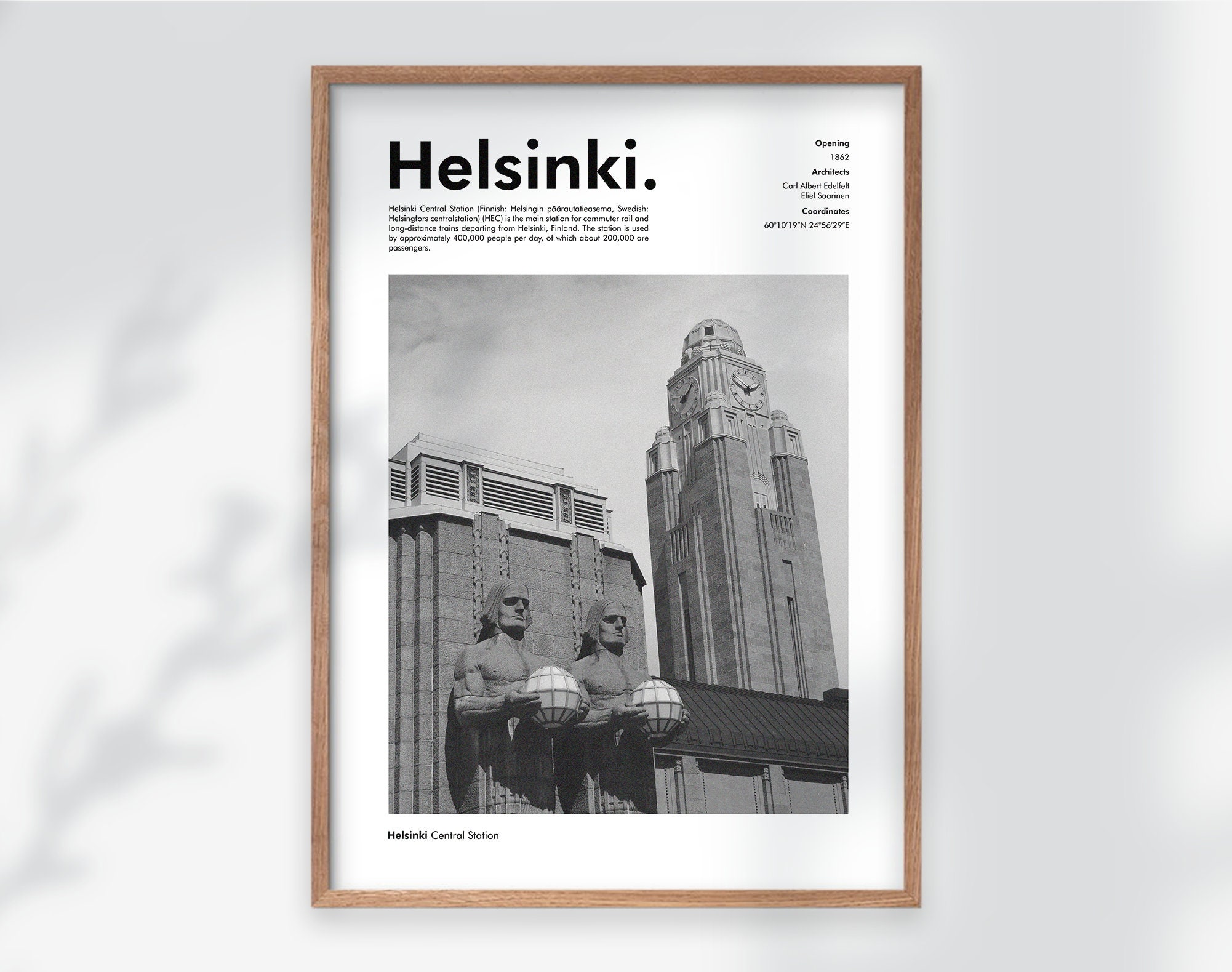 Helsinki Print - Helsinki Central Station - Printable Wall Art - Travel ...