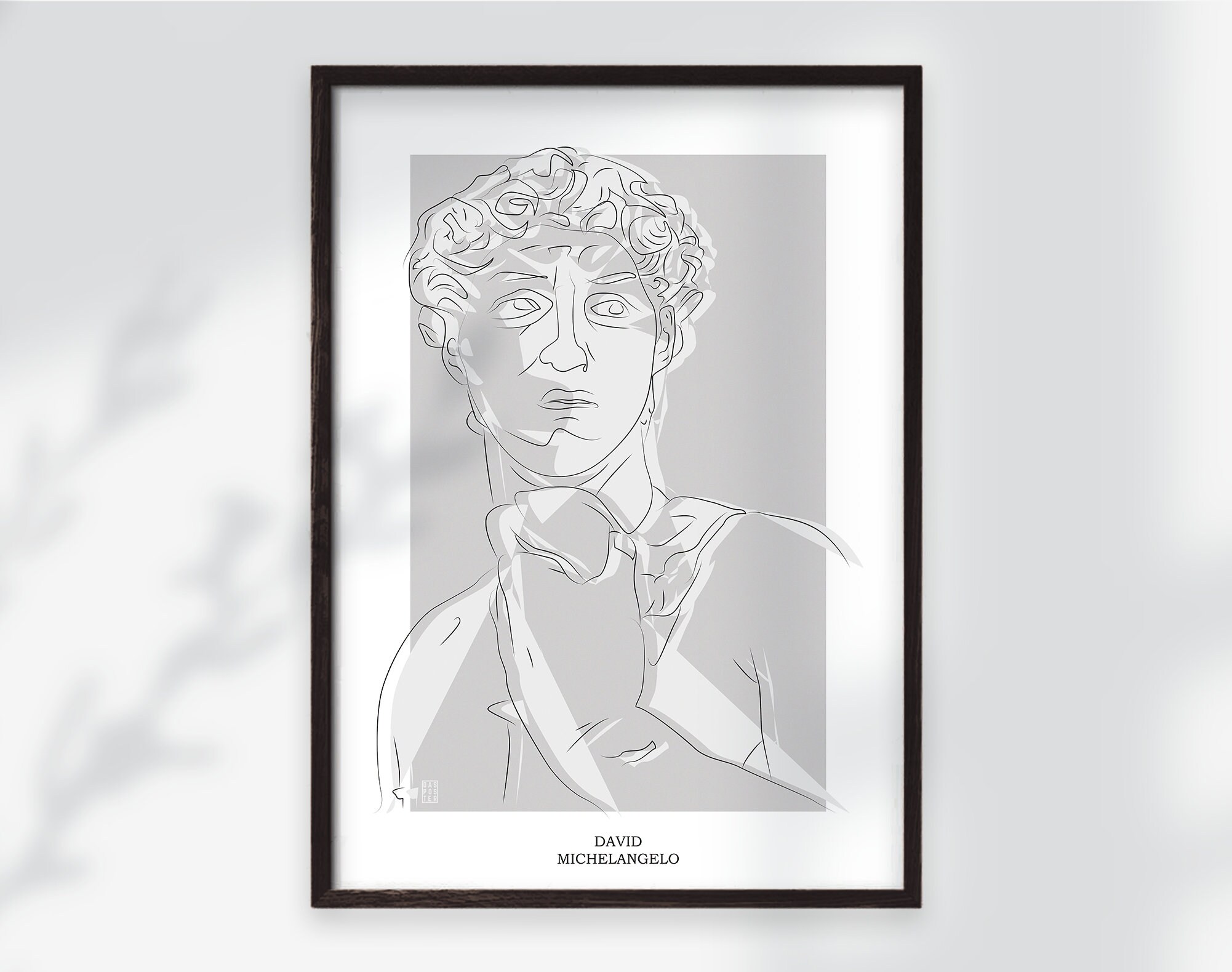 David Michelangelo Print- Printable David Statue Print - Michelangelo ...