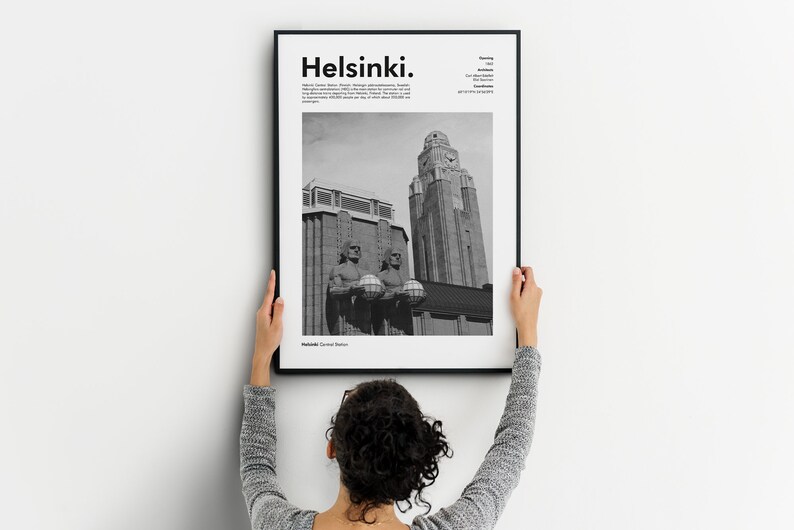 Helsinki Print - Helsinki Central Station - Printable Wall Art - Travel ...