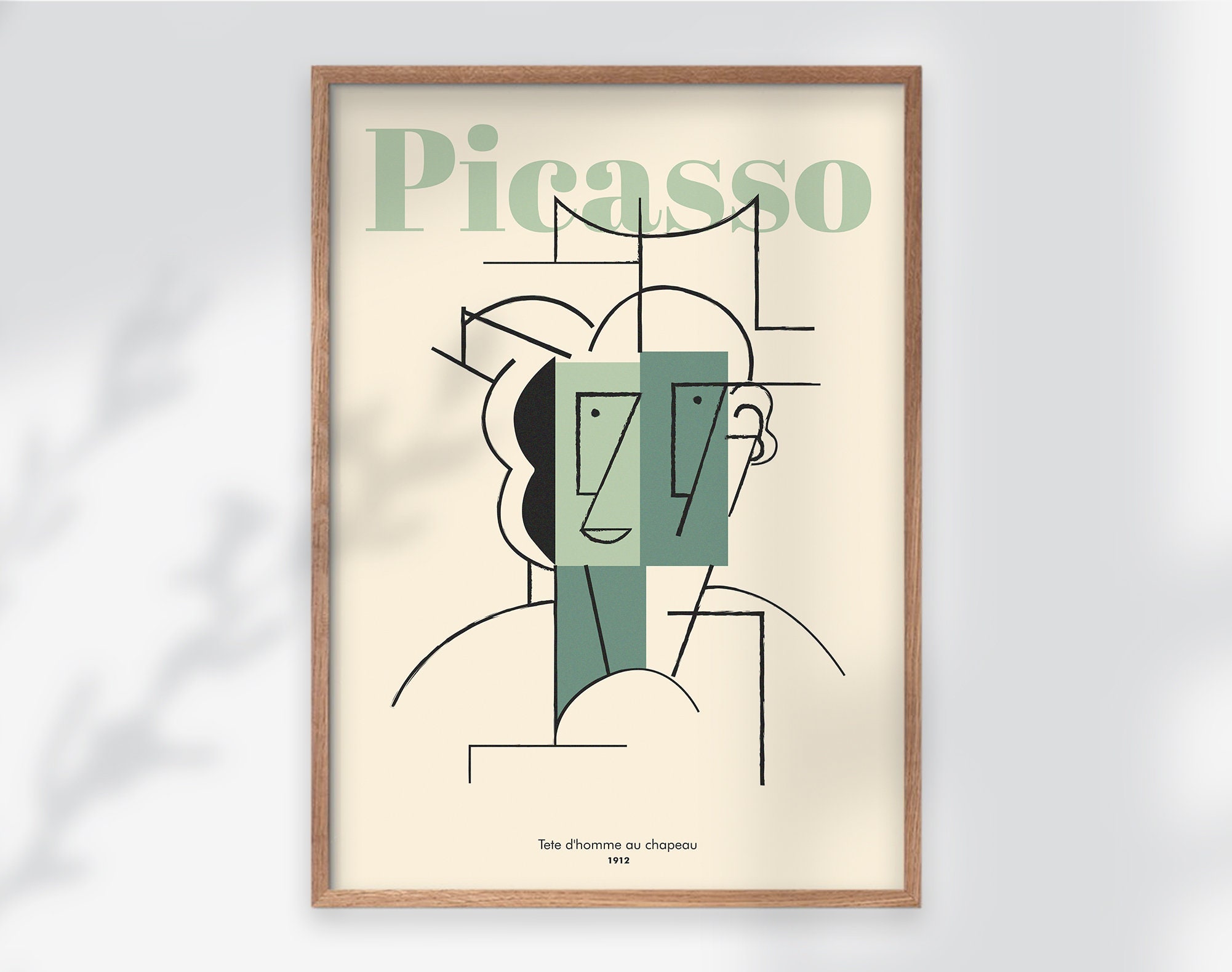 Pablo Picasso Exhibition Poster Printable - Pablo Picasso Head of a Man ...