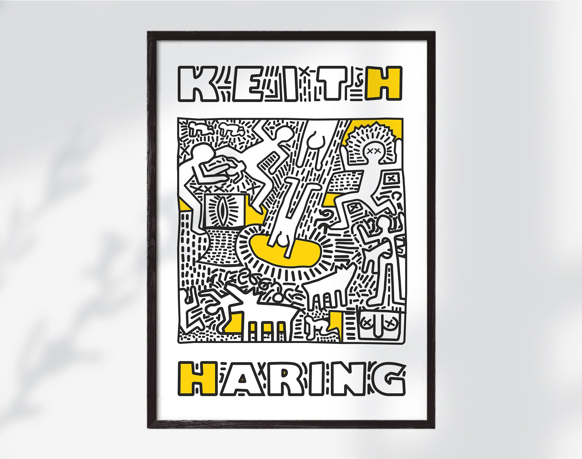 Keith Haring Digital Poster Keith Haring Poster Keith Haring | Etsy