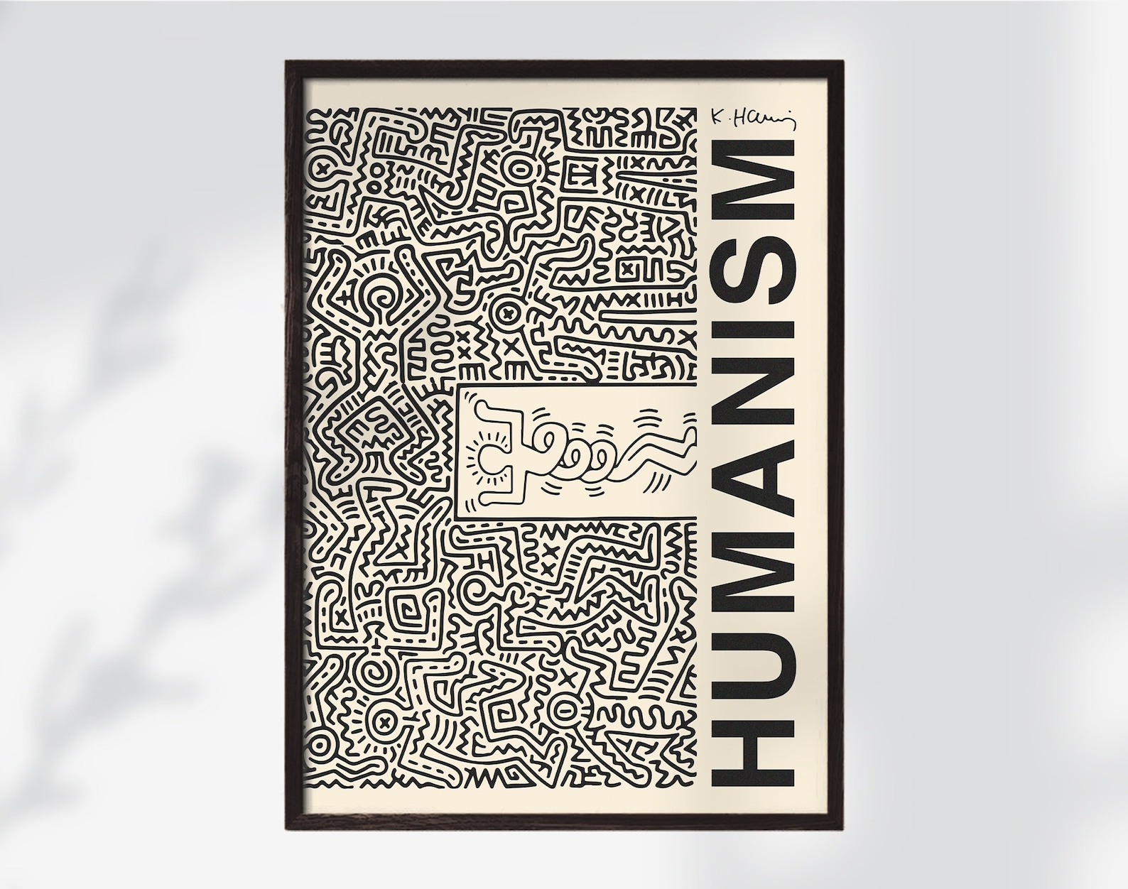 Keith Haring Humanism Exhibition Poster - Keith Haring Print ...
