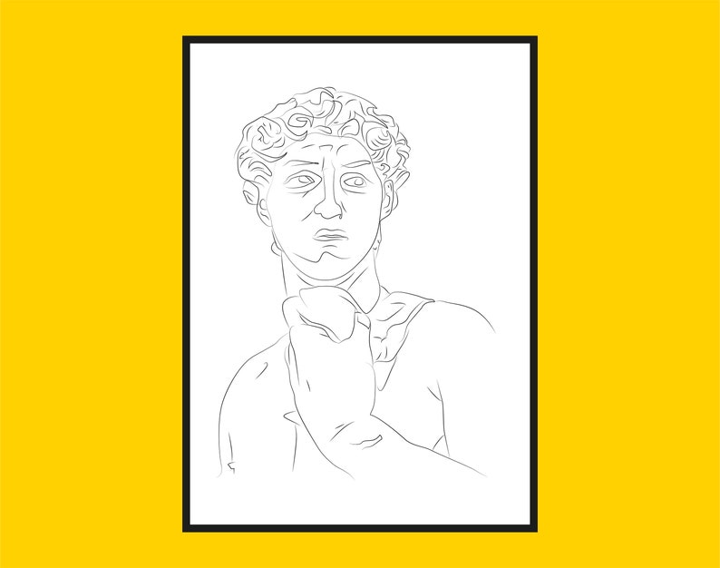 Printable David Statue Poster Michelangelo David Print | Etsy