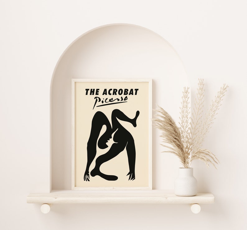 Pablo Picasso Exhibition Poster Printable - Pablo Picasso the Acrobat ...