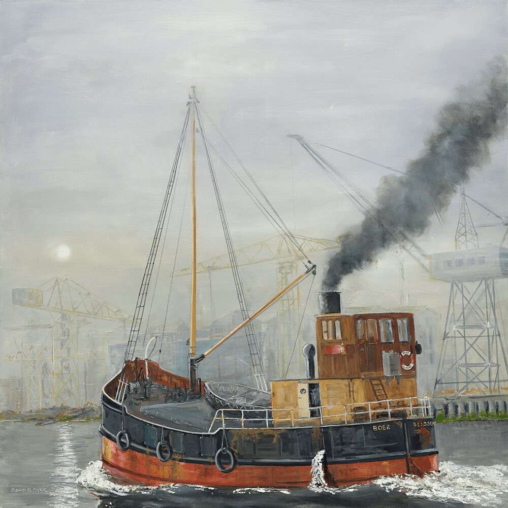 Boer Into the Mist - Limited Edition Giclée Print. Image Size 20" X 20 ...