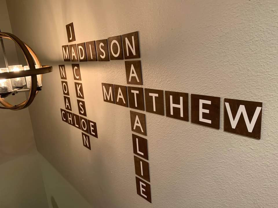 Scrabble Wall Tiles- Custom - Etsy