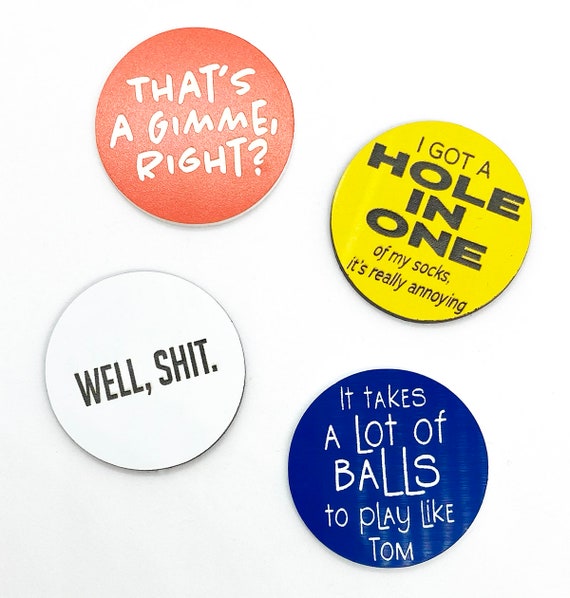 Funny Personalized Golf Ball Markers Magnet Version Now - Etsy