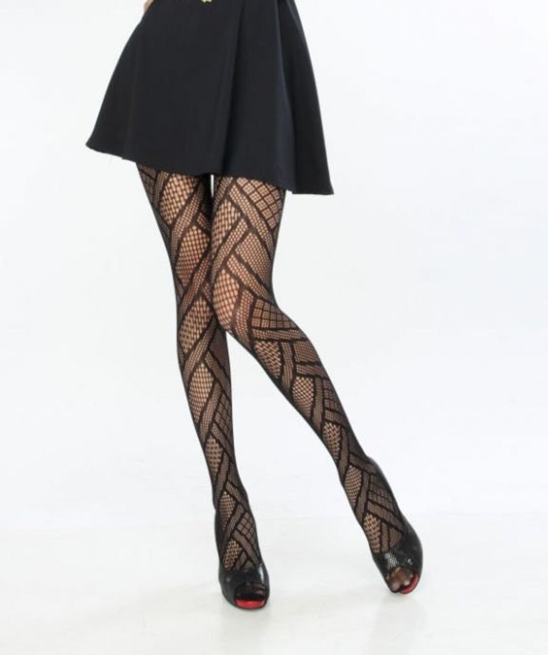 Tights - Durable Stockings Fish Net- Geometric (fashionable High ...
