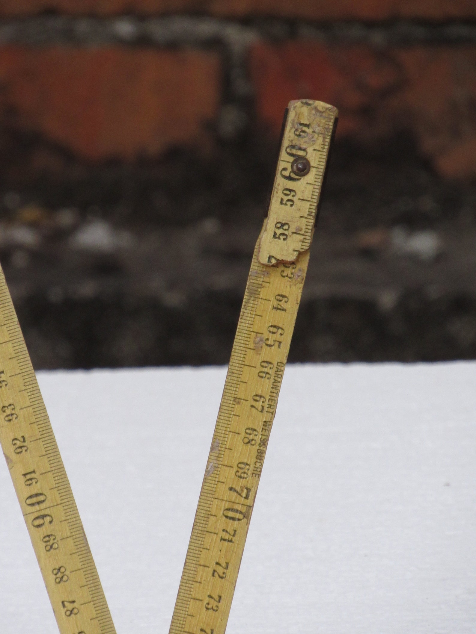 Wood Folding Ruler Old Meter Folding Ruler 2 Meters Ruler | Etsy