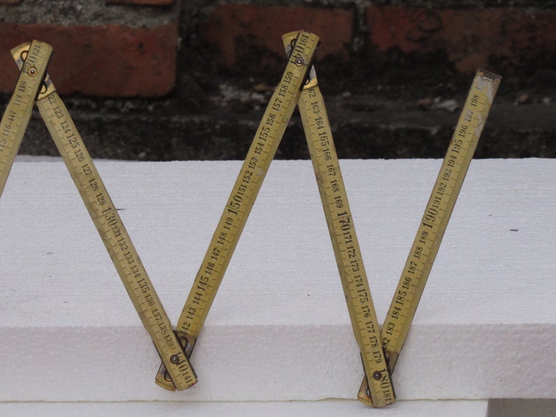 Wood Folding Ruler Old Meter Folding Ruler 2 Meters Ruler | Etsy