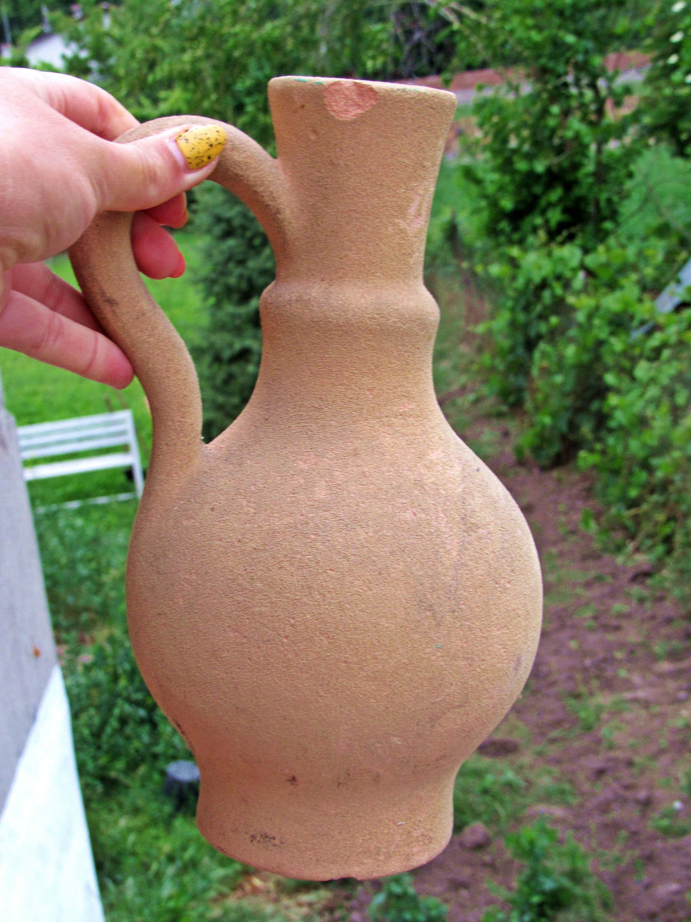 Antique Clay Pitcher Rustic Bowl Pottery Jug Old Water - Etsy UK