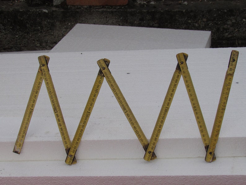 Wood Folding Ruler Old Meter Folding Ruler 2 Meters Ruler | Etsy