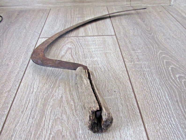 Primitive Hand Sickle Antique Farm Tool Big Old Sickle | Etsy