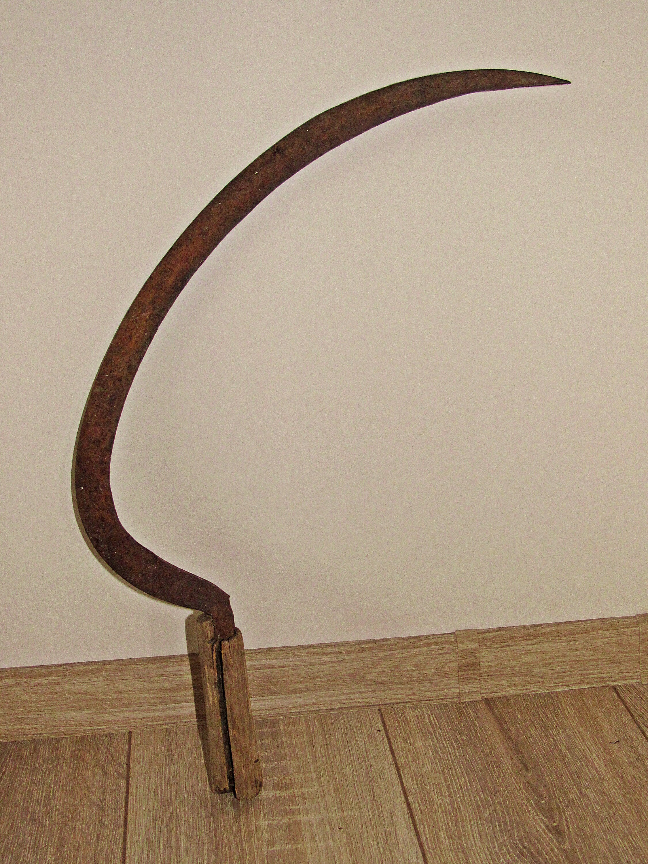 Primitive Hand Sickle, Antique Farm Tool, Big Old Sickle, Vintage Hand ...