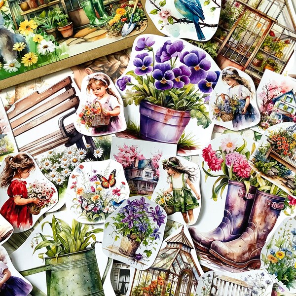 Ephemera Stickers - Etsy UK