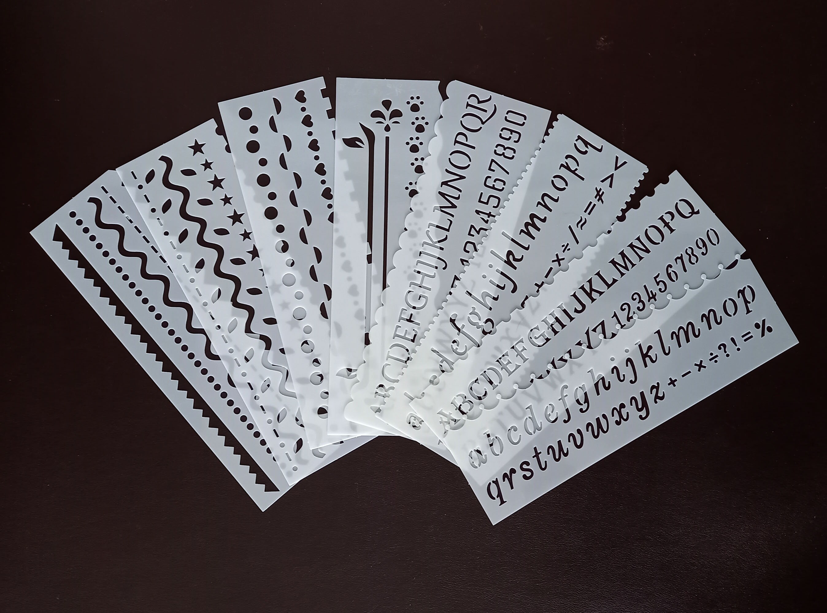 Set of Letter Stencils Stencils for Journaling Template - Etsy UK