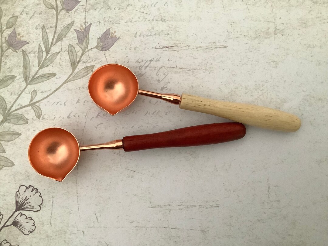 Spoon for Sealing Wax Wooden Handle - Etsy