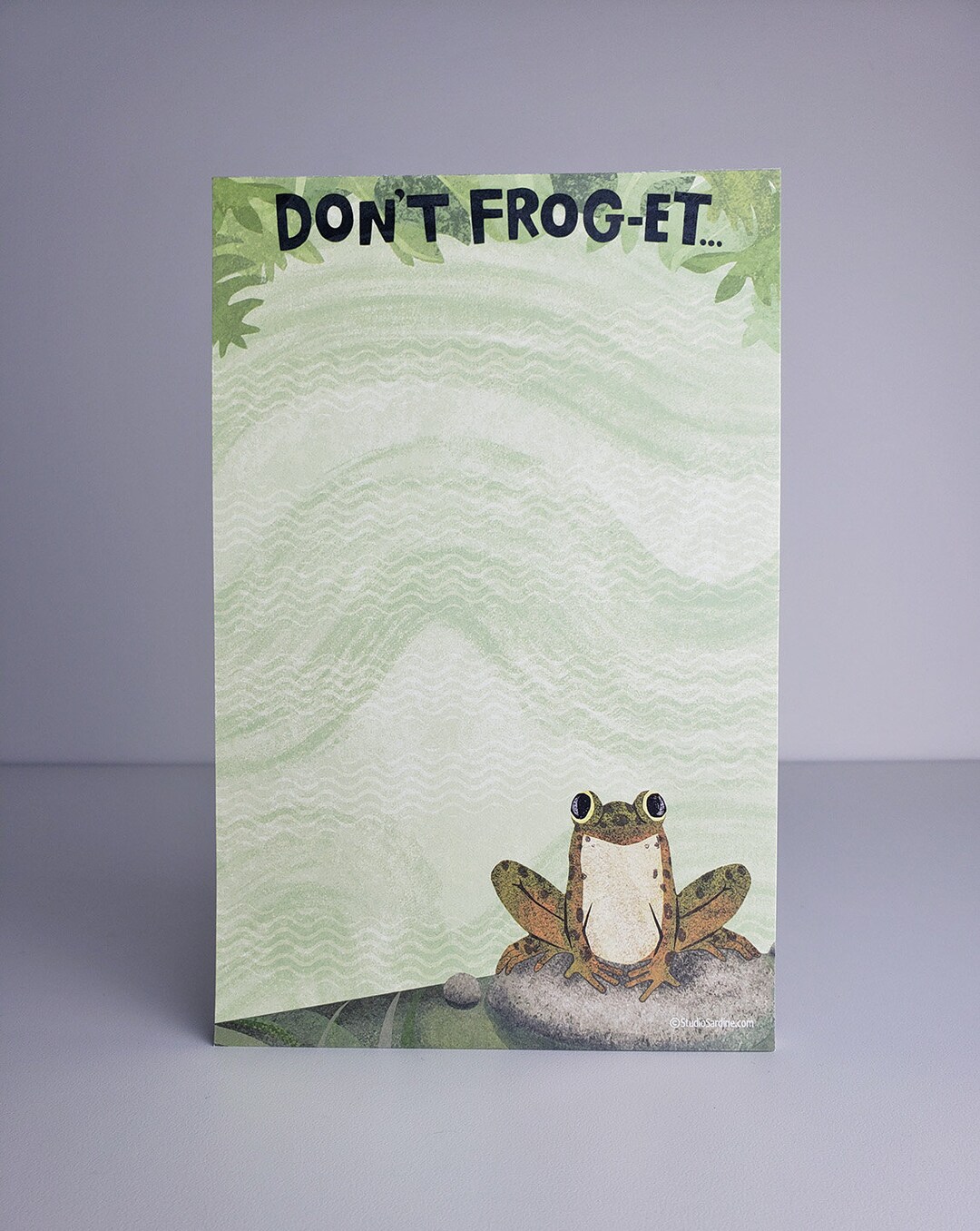 Frog Do To-do List Notepad Cute Frog Notepad Amphibian - Etsy