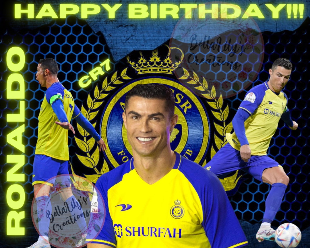 Cristiano Ronaldo Birthday Banner PNG - Etsy