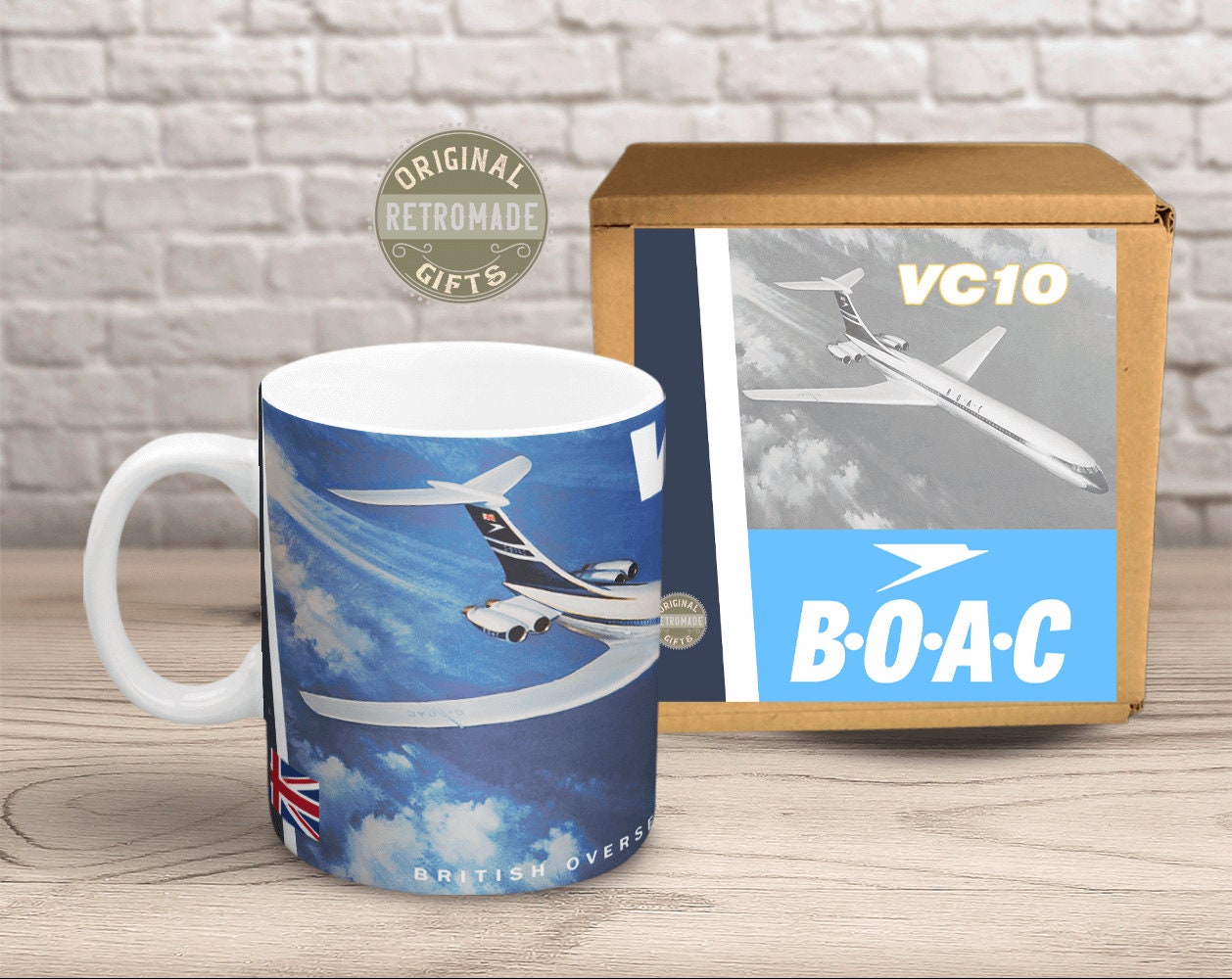 BOAC VC 10 Retro Style Enthusiasts Ceramic Mug - Etsy UK