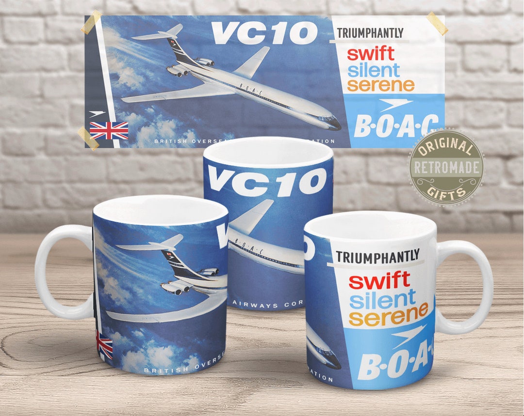 BOAC VC 10 - Retro Style Enthusiasts Ceramic Mug - Etsy UK
