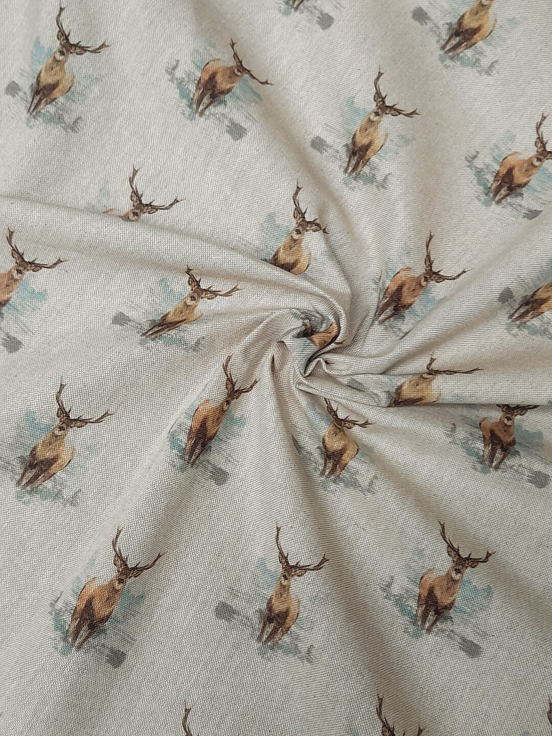 STAG DEER Cute MINI All Over Design Gift Soft Furnishing Lightweight ...