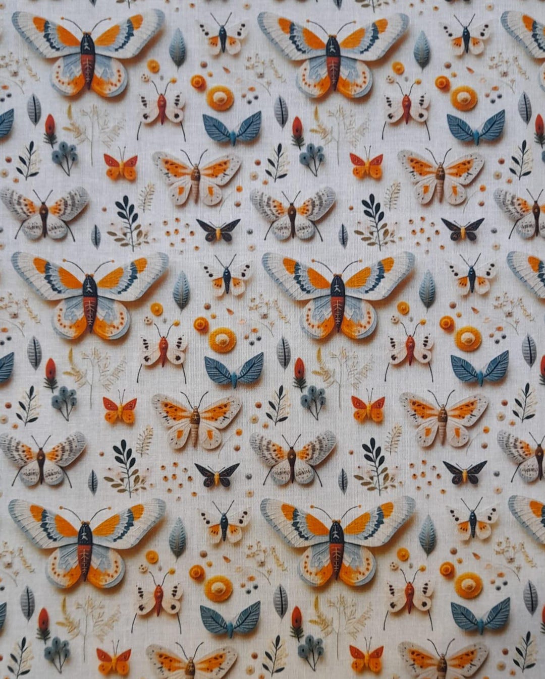BUTTERFLY 3D Cute Papillon Fabric 100% Digital Cotton - Crafting ...