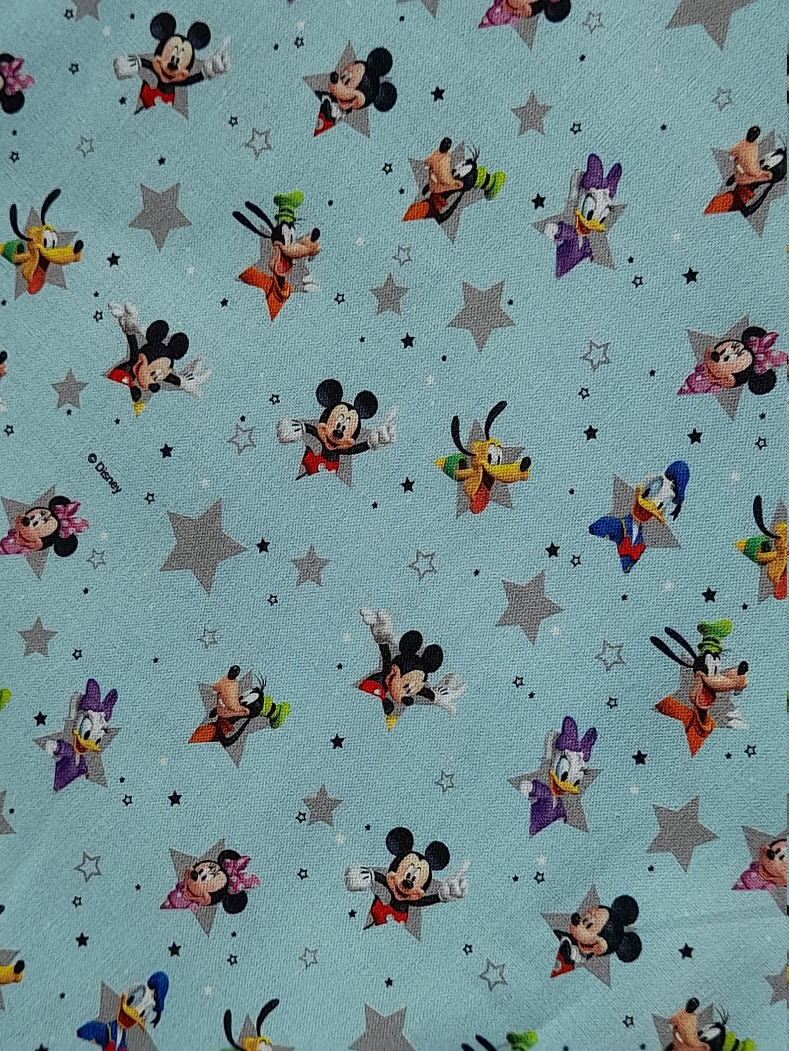 MICKEY MOUSE STARS 100% Cotton Licensed Fabric Ideal for - Etsy