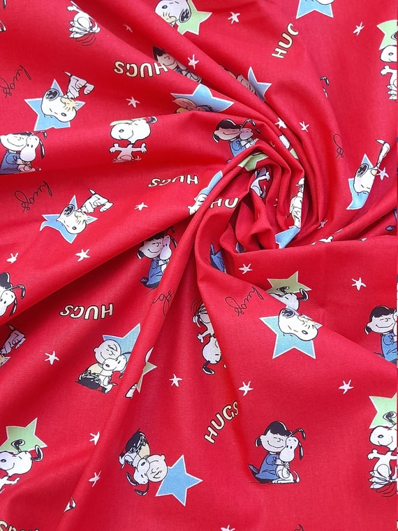 PEANUTS CHARACTERS CARTOON 100% Cotton Licensed Fabric - Etsy