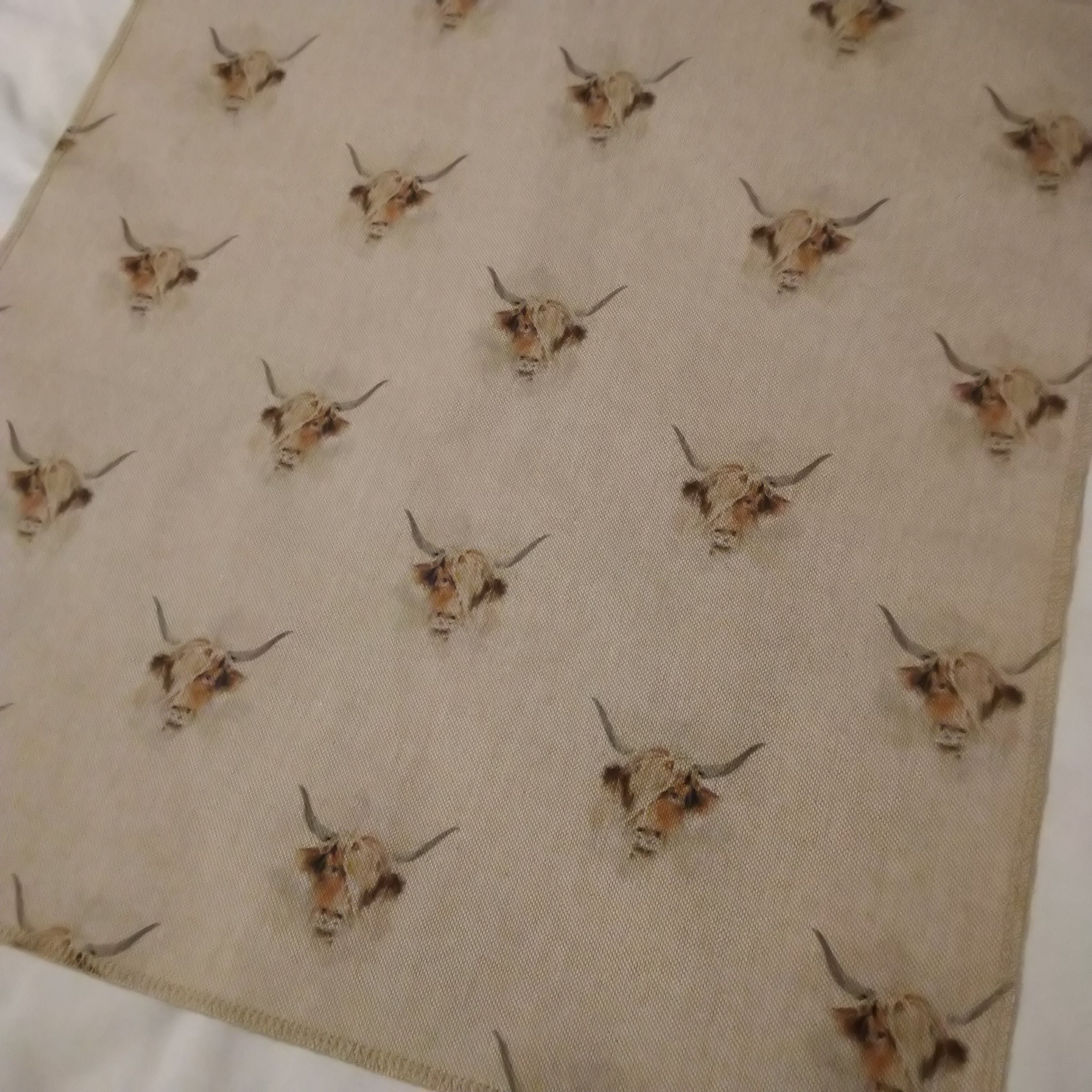 HIGHLAND COW Linen-style Make a Cushion Panel Perfect GIFT | Etsy