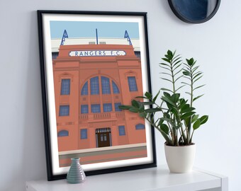 Ibrox Stadium Print - Etsy UK