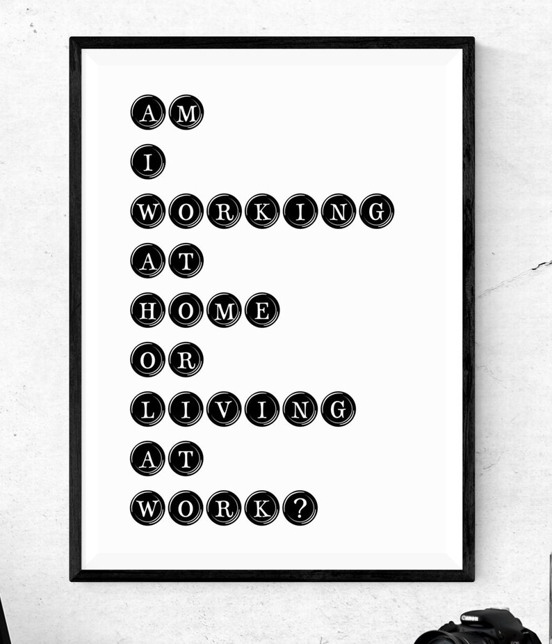 Working From Home Digital Print. Poster, Digital Print, Digital ...