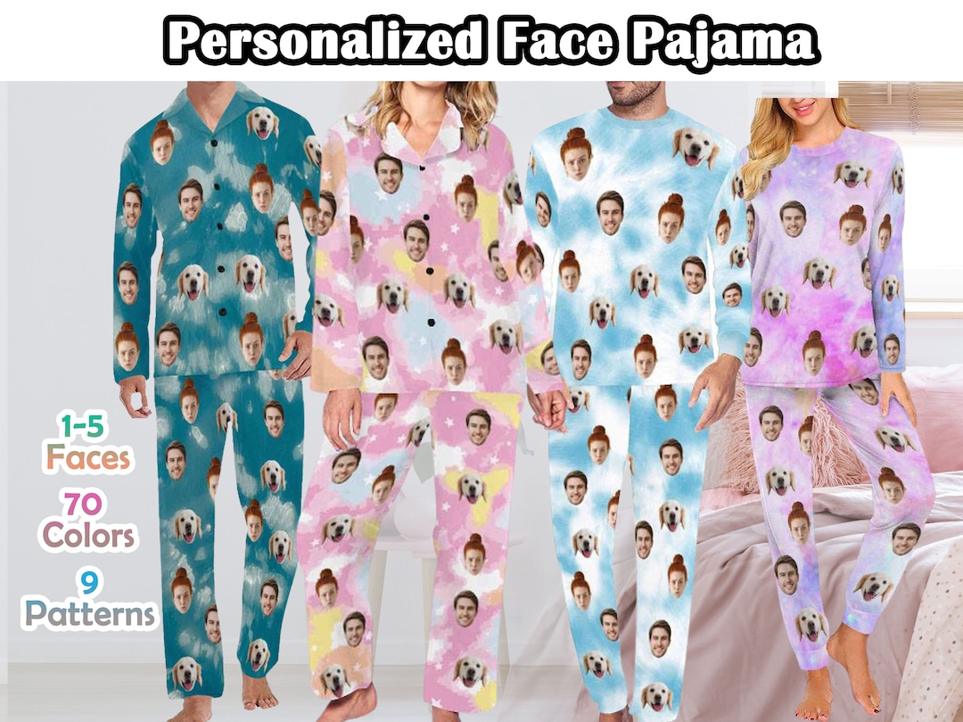 Personalized Pajamas Set/pantscustom Pajama Woman Man - Etsy