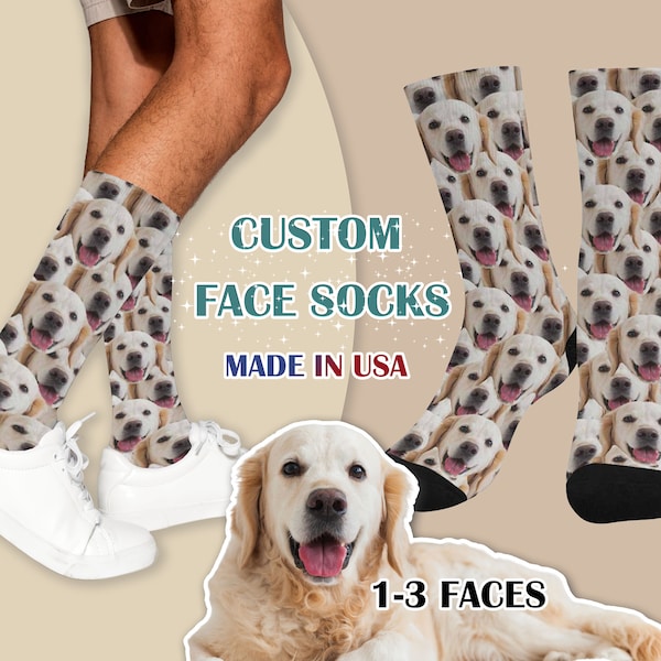 Dog Face Socks - Etsy