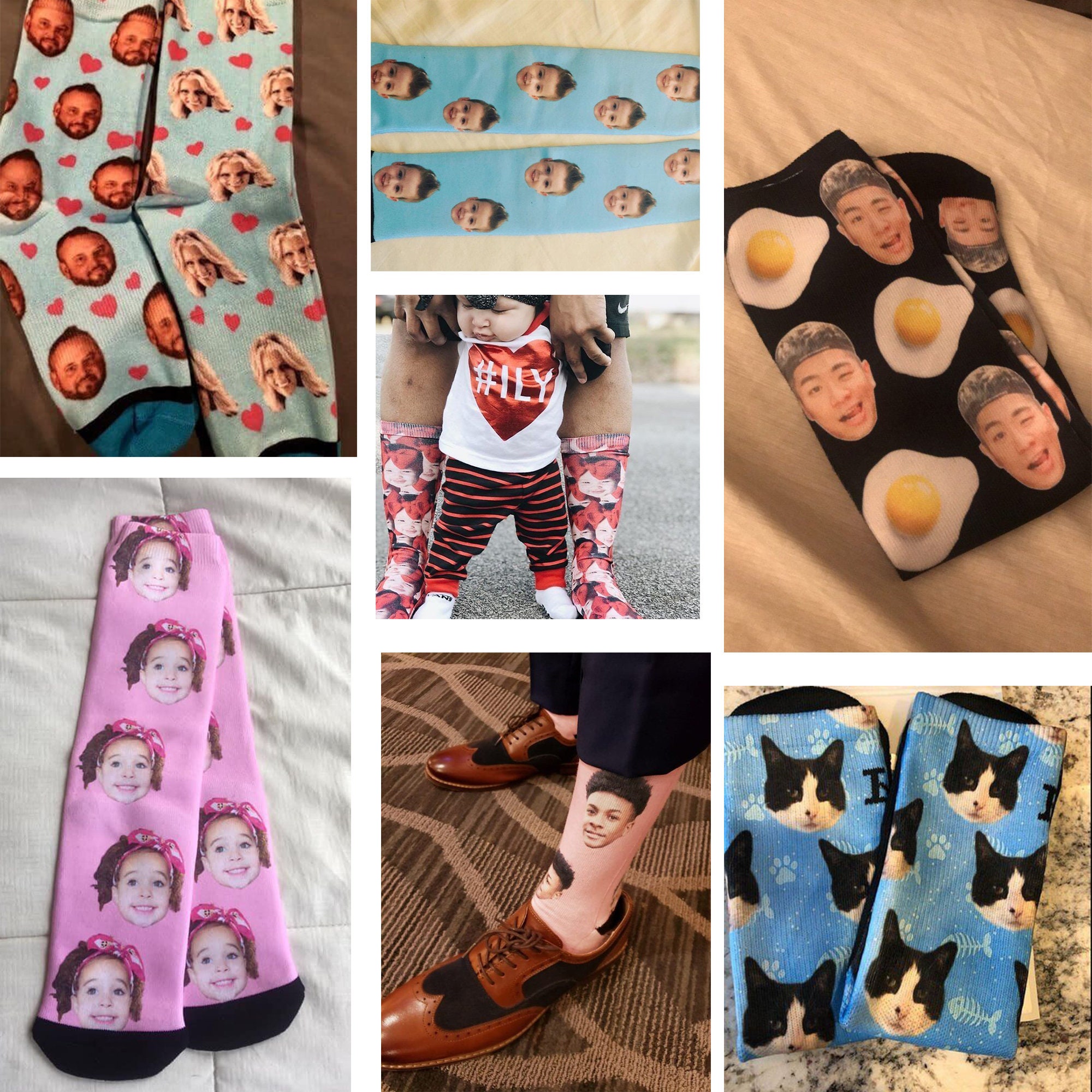 Personalize Family Photo Sockcustom Photo Socksmemory Gift | Etsy