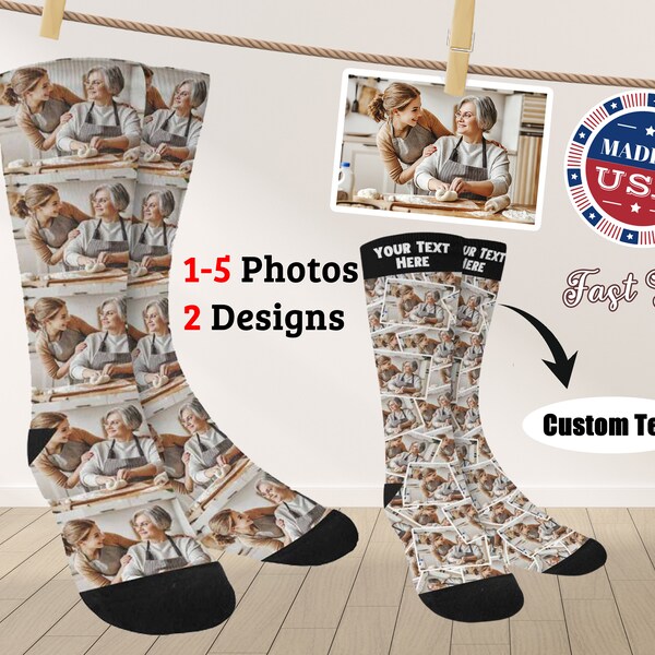Photo Socks - Etsy