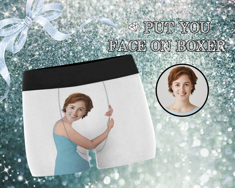 Personalize Face Boxer Custom Face Hug My Treasure Underwear | Etsy