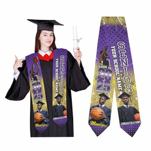 Custom Graduation Stole: Personalized Class of 2025 Sash - Etsy