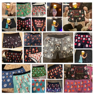 Personalized Pet Face Boxer Briefs: Custom Dog Print Underwear - Etsy