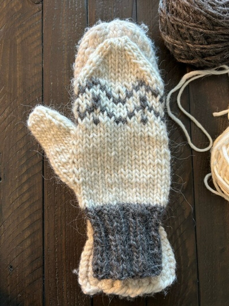 Canadian Wool Mittens - Etsy