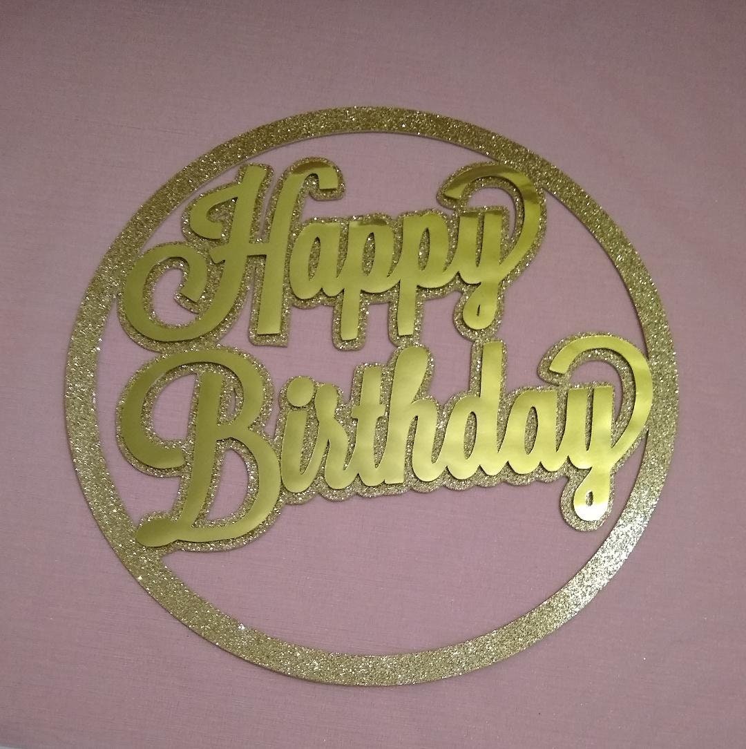 Custom Birthday Sign Personalized Glitter Sign Name Glitter | Etsy