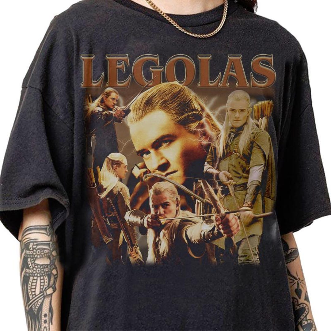 Retro 90s Vintage Legolas Bootleg T-shirt, Legolas Graphic Retro Tee ...