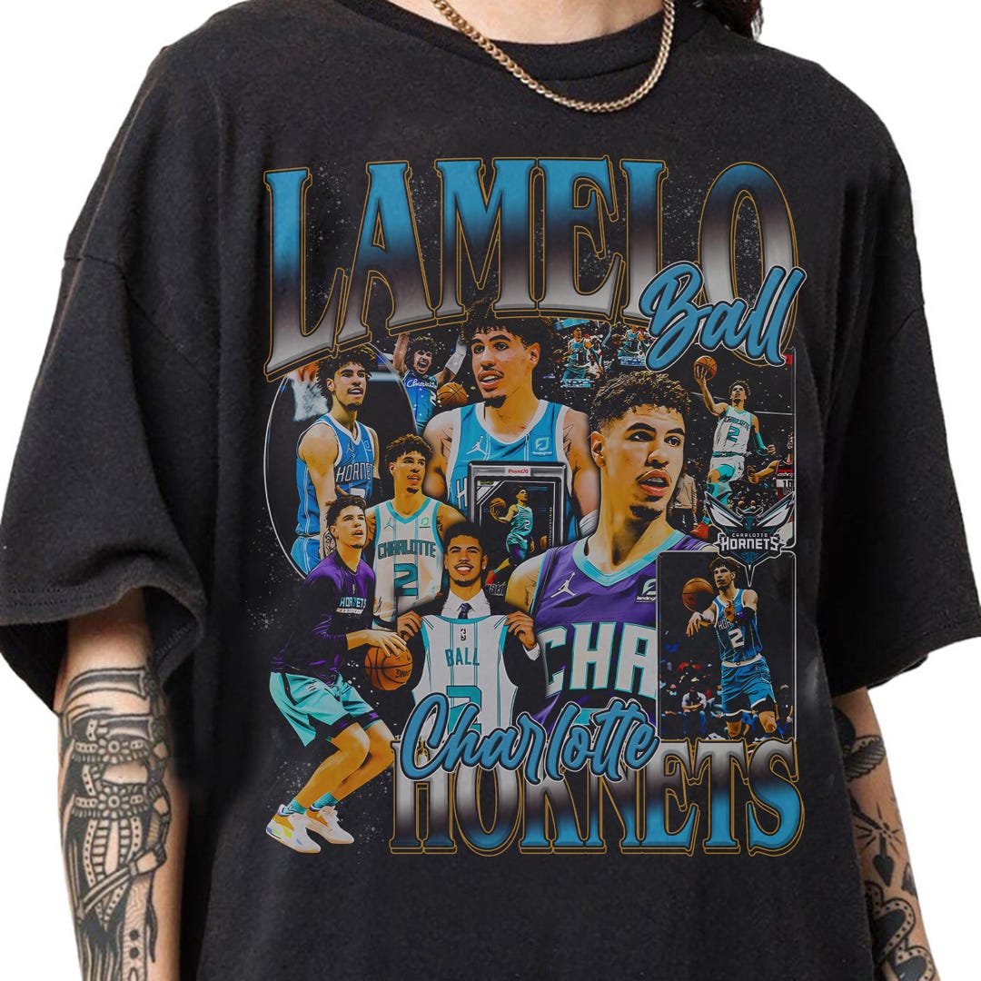 Retro 90s Vintage Lamelo Ball Bootleg T-shirt, Lamelo Ball Graphic ...