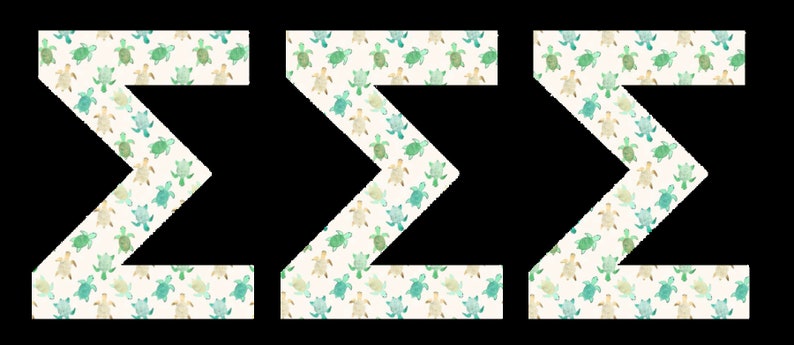 Sigma Sigma Sigma tri-sigma Letters PNG Set of 8 - Etsy