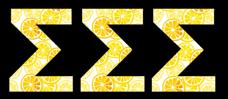 Sigma Sigma Sigma tri-sigma Letters PNG Set of 8 - Etsy